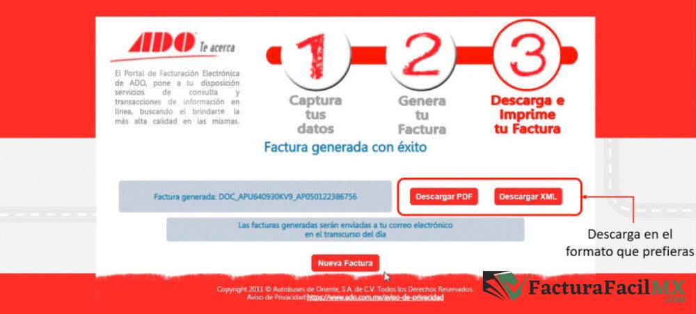 Ado | Facturar Ticket EN LINEA 【 Paso a Paso 2025】