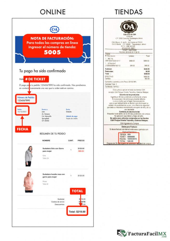 C&A | Facturar Ticket EN LINEA 【 Paso a Paso 2026】