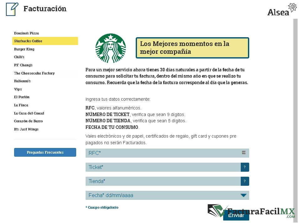 Starbucks | Facturar Ticket EN LINEA 【 Paso a Paso 2026】