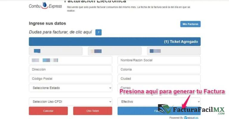 Combu Express Facturar Ticket En Linea Paso A Paso 2026