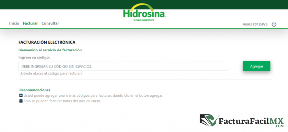 Hidrosina | Facturar Ticket EN LINEA 【 Paso a Paso 2026】