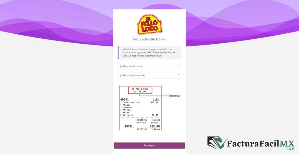 El Pollo Loco | Facturar Ticket EN LINEA 【 Paso a Paso 2026】